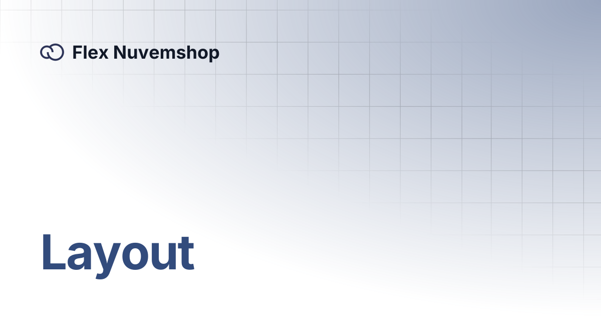 Layout | Flex Nuvemshop
